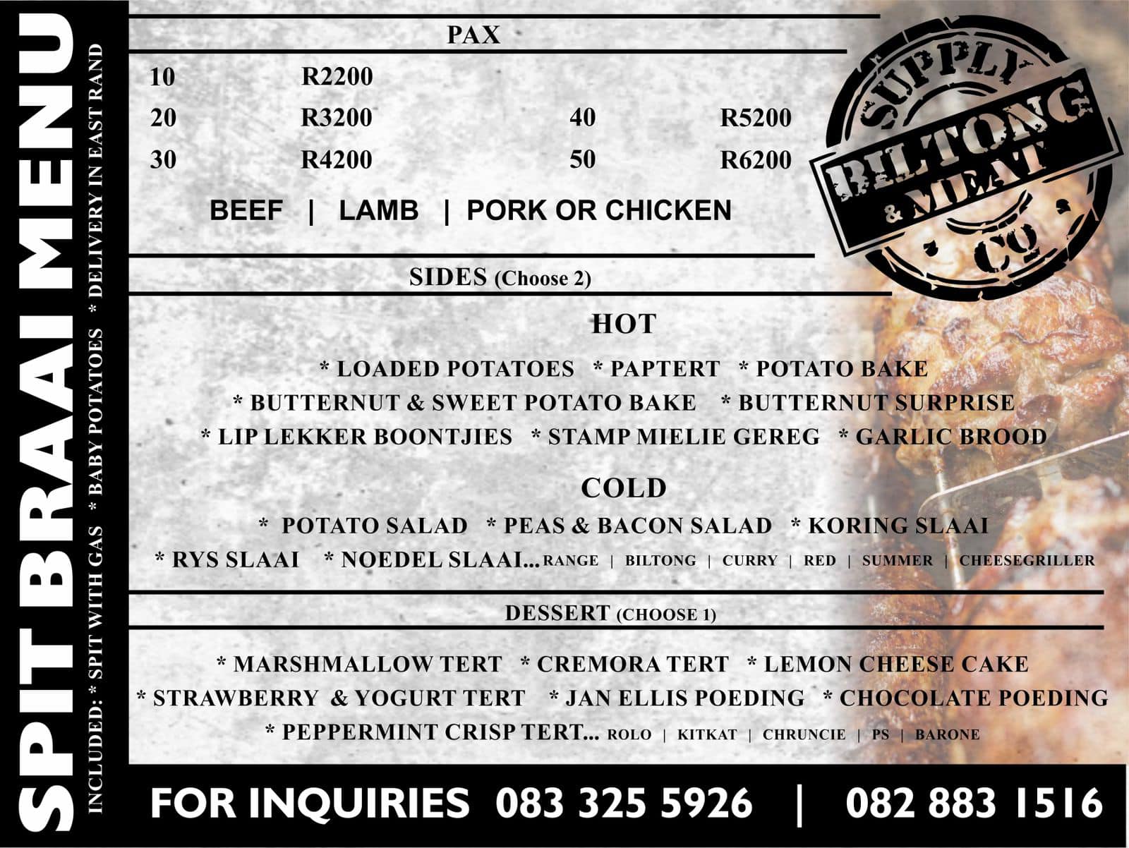 Spit Braai – Biltong Supply Co
